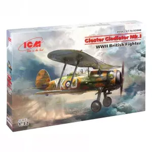 ICM Set za modelovanje Aircraft - Gloster Gladiator Mk.I WWII British Fighter, 1:32