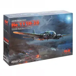 ICM Set za modelovanje Aircraft - He 111H-20 WWII German Bomber, 1:48