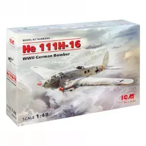 ICM Set za modelovanje Aircraft - He 111H-16 WWII German Bomber, 1:48