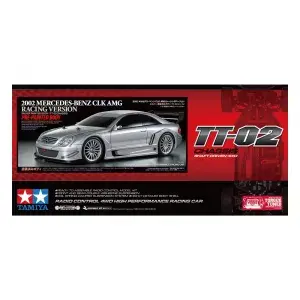 Tamiya Set za modelovanje - RC MB CLK AMG 2002 TT-02 Silver P, 1:10
