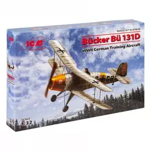 ICM Set za modelovanje Aircraft - Bücker Bü 131D WWII German Training Aircraft, 1:32