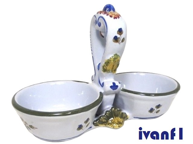 CERAMICA COOPERATIVA D`IMOLA-Majolika slanik i bibernik