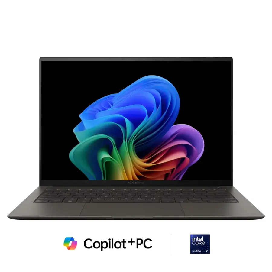 ASUS - Zenbook S 14 14" 3K OLED Touch Screen Laptop - Copilot+ PC - Intel Core Ultra 7 - 32GB RAM - 1TB SSD - Zumaia Gray