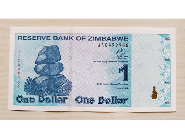 Zimbabwe 1 dollar. Unc, 2009 godina