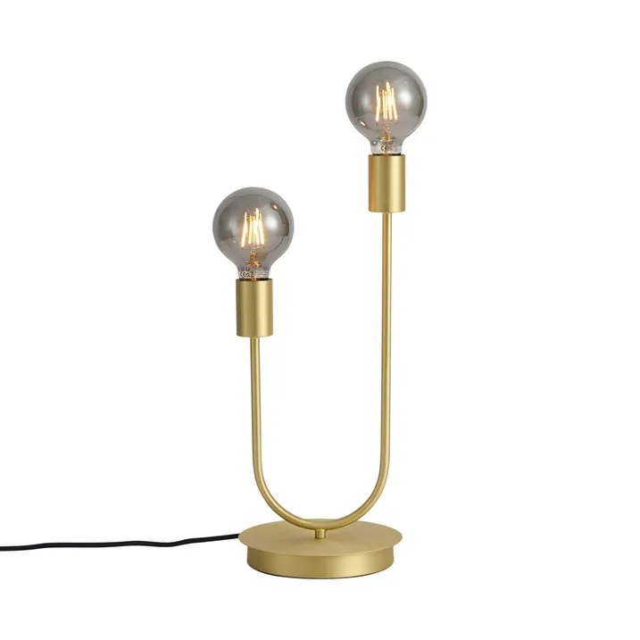 Art Deko stona lampa mesingana 2 svetla - Tuning