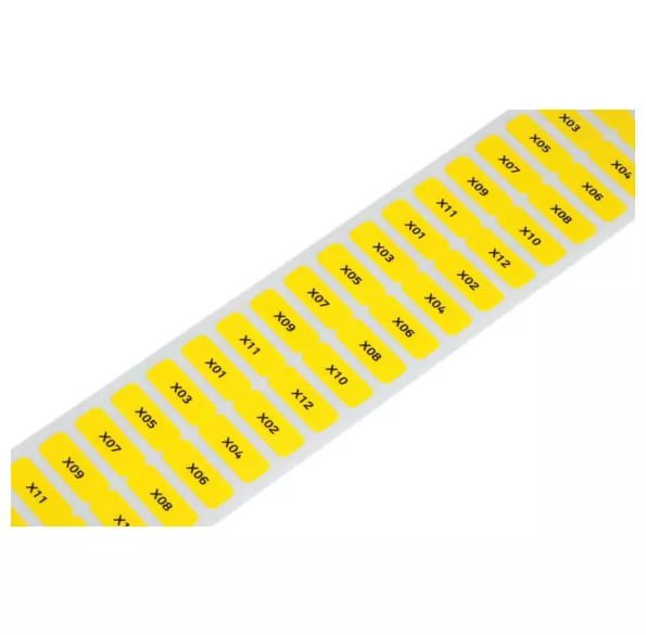 Natpisna ploča samolepljiva 8x20mm žuta WAGO (3000kom)