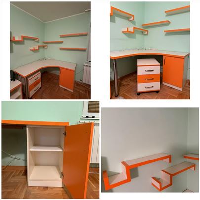 Kompletan nameštaj za sobu – moderan, očuvan i rađ