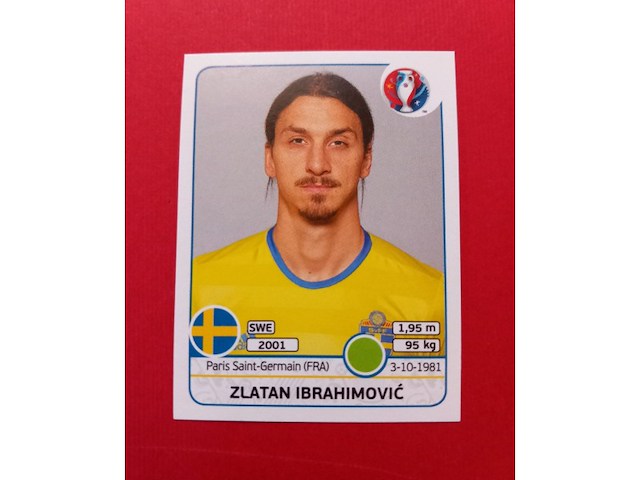 EURO 2016 France broj 567 Zlatan IBRAHIMOVIĆ