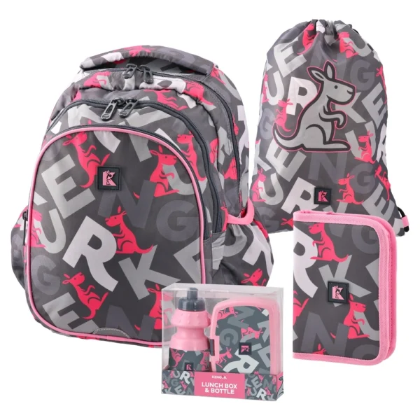 Apollo set, ranac anatomski, Kengur, 5 u 1, Girl
