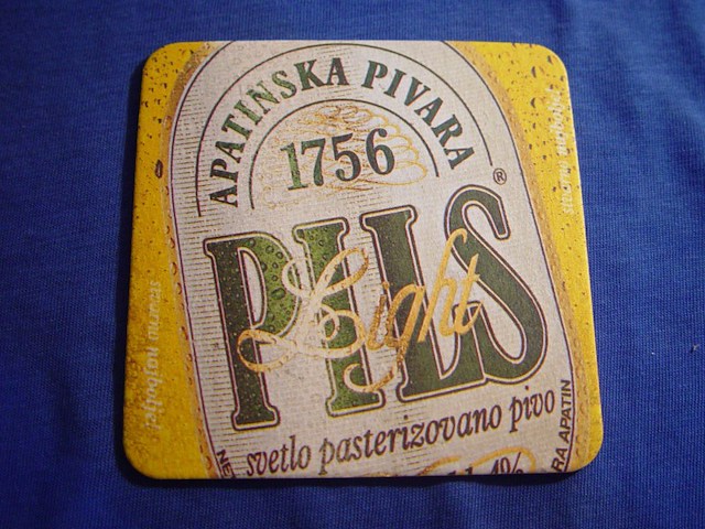 podmetač Pils Light, Apatinska Pivara AD