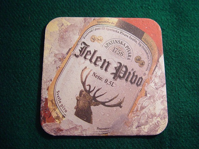 podmetač Jelen Pivo, svetlo pivo