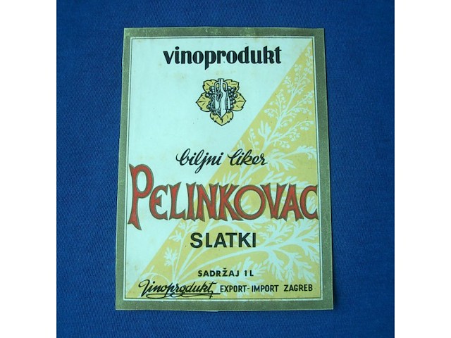 etiketa Pelinkovac Slatki