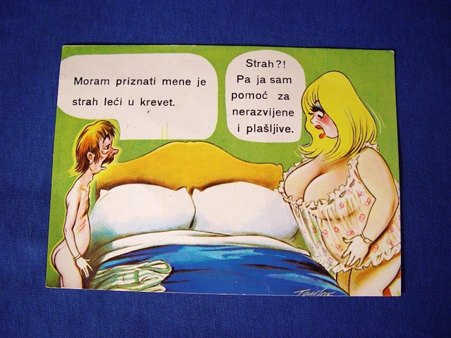 razglednica šaljiva, Strah