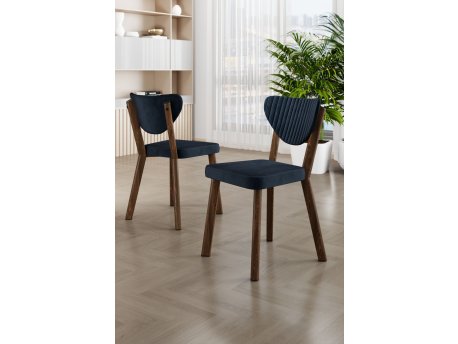 HANAH HOME Set stolica (4 komada) Arfe Anthracite Brown