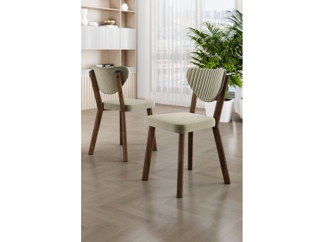 HANAH HOME Set stolica (4 komada) Arfe Cream Brown