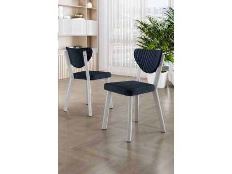 HANAH HOME Set stolica (4 komada) Arfe Anthracite White