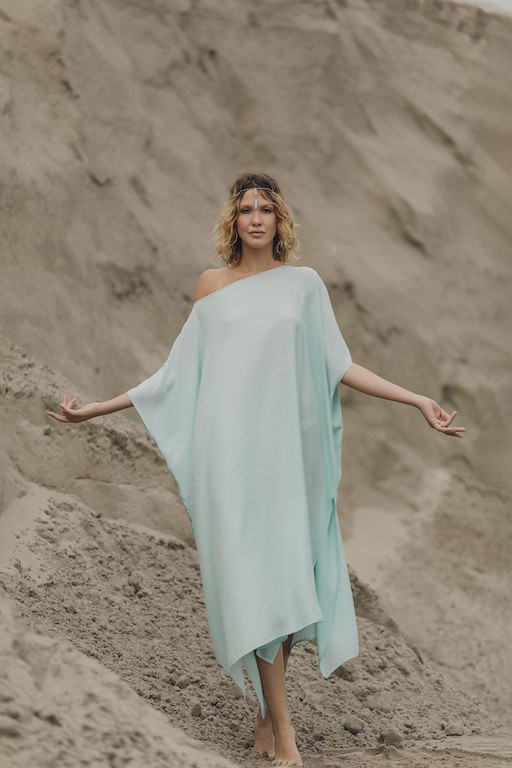 mint toga dress