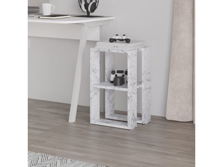 HANAH HOME Noćni ormarić Lonie Carrara Marble