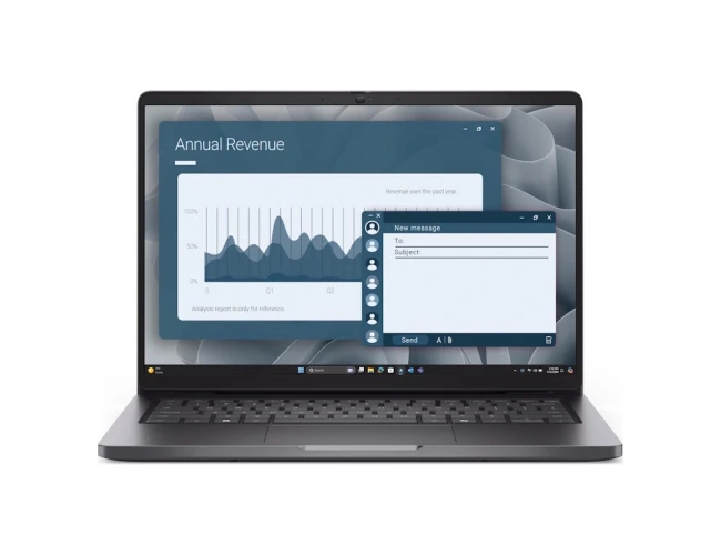 Dell Pro 14 laptop AMD Ryzen 5 220 14" FHD+ 8GB 256GB SSD AMD Radeon M740 Win11 Pro sivi