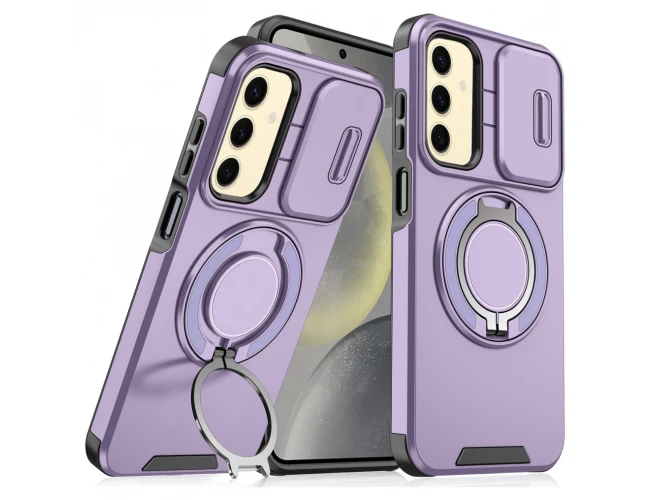 3G CamShield Ring stand za Samsung Galaxy A26 5G ljubičasta futrola za telefon