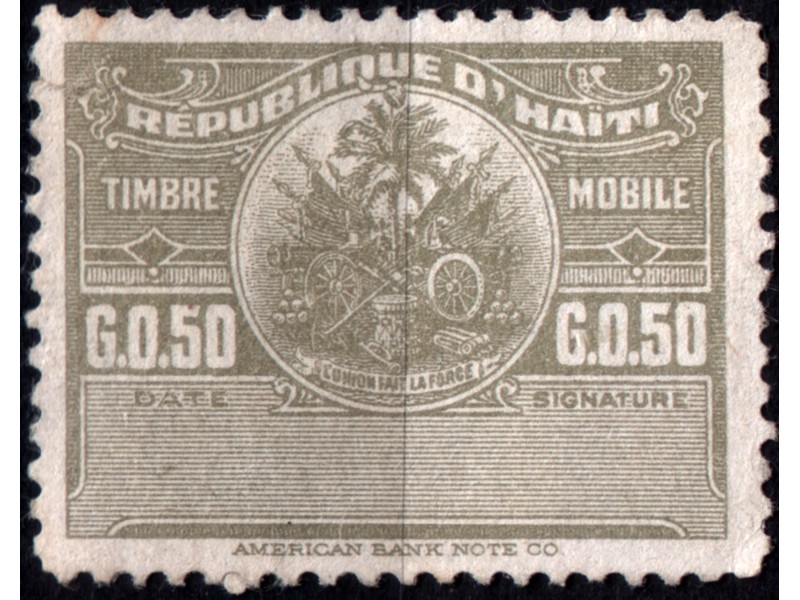 kt680e 1924-50 Haiti Mi TimbreMobile(*)1od11 retko