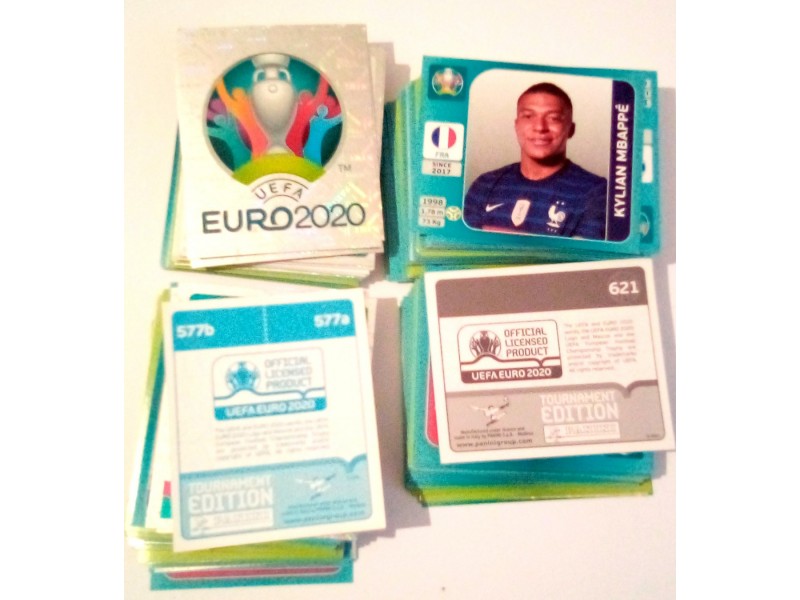 EURO 2020 TOURNAMENT Sličice na komad MINT
