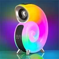 Bluetooth zvučnik 8W sa RGB svetlom i budilnikom 5959BK