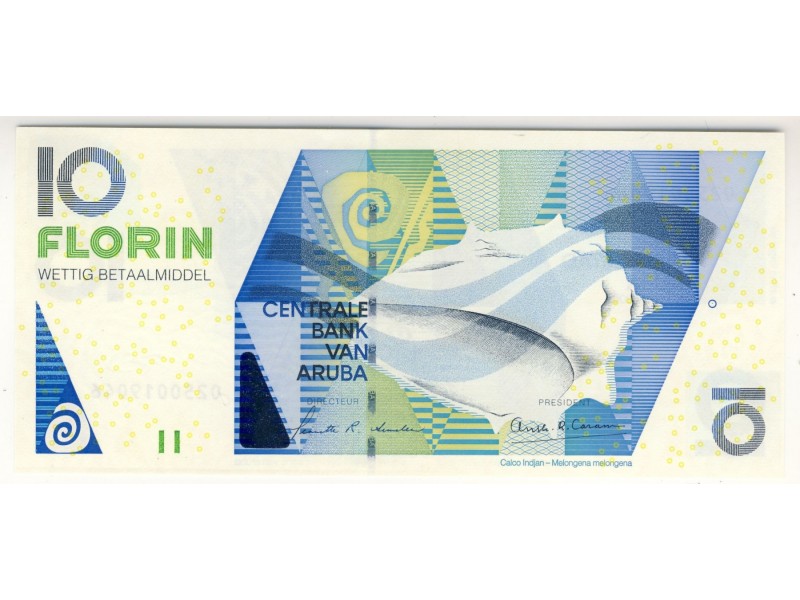 Aruba 10 florin (2003). P#16. UNC PRESS