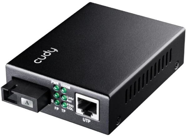 Cudy MC100GSB-20A 10/100/1000 Gigabit Ethernet Media Converter WDM BiDi, TX1310nm RX1550nm