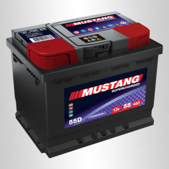 Akumulator 55Ah 12V D+ 450A – Mustang Supercharged
