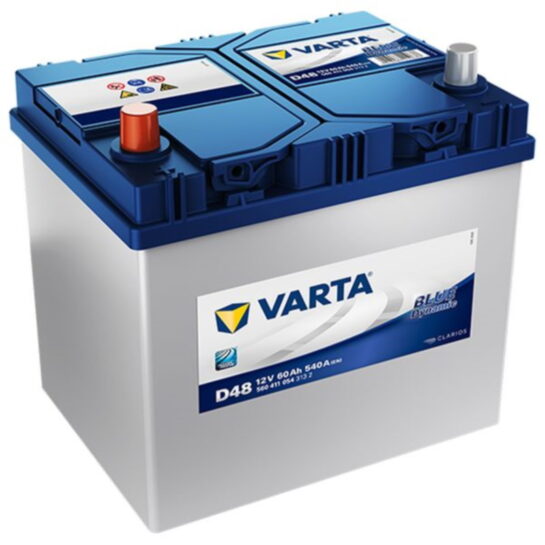Akumulator 60Ah Asia 12V L+ 540A – Varta Blue Dynamic Asia