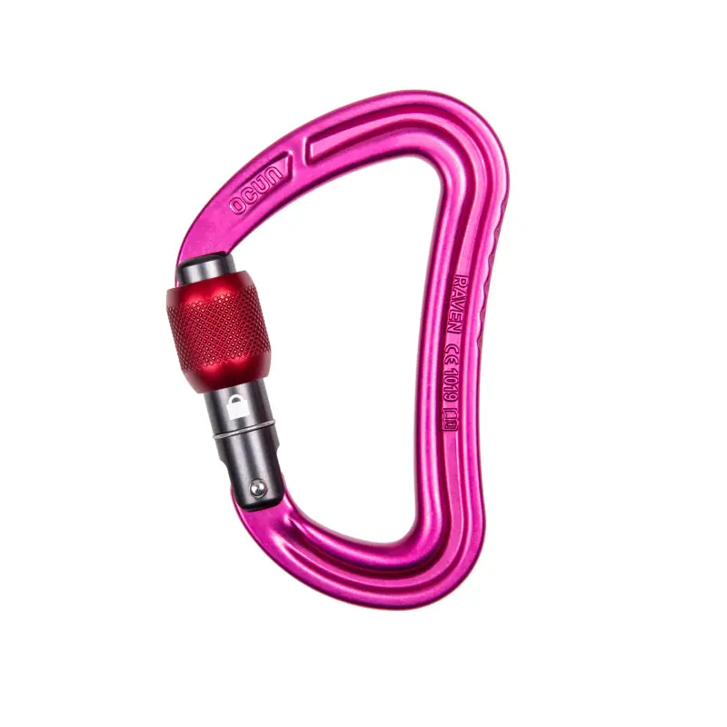 Ocun Raven Screw karabiner roze