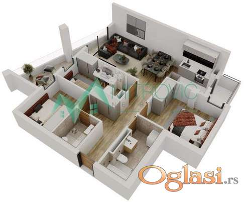 Novi Sad, Salajka - Četvorosoban stan 80m2