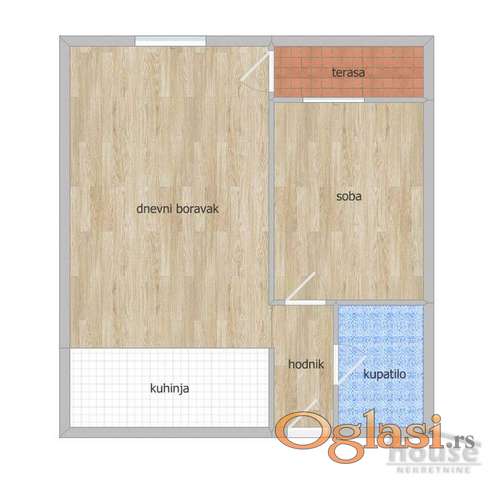 STAN - NOVI SAD - CENTAR - 44m2 - 162720 evra