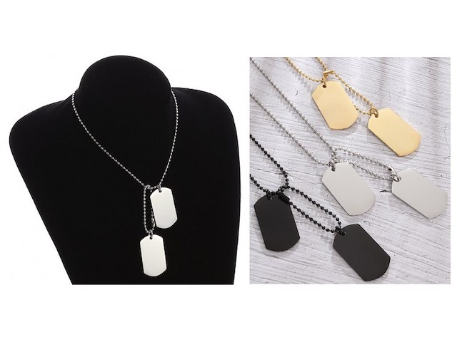 Dog Tag Army Ogrlica Sa Plocicom Model 11