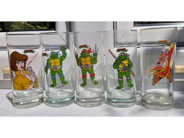 Lot čaše od eurokrema PIK Takovo TMNT Turtles Kornjače