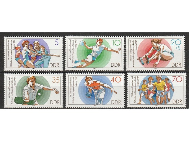 DDR - 1987 - Gymnastics And Sports Festival - MNH