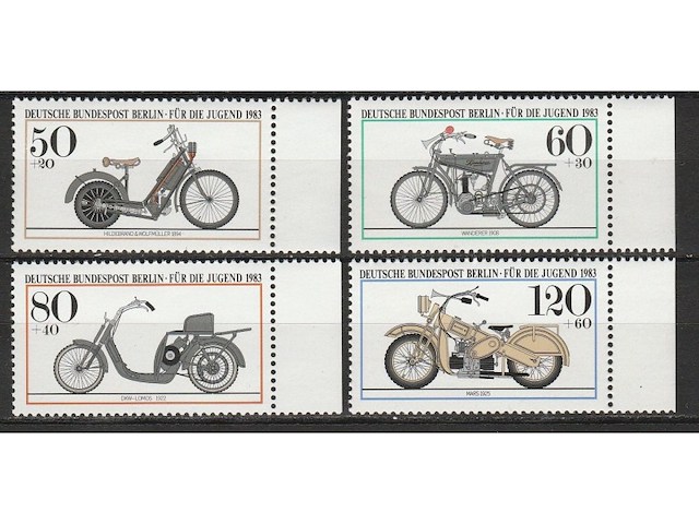Berlin - 1983 - Motorcycles, motocikli - MNH