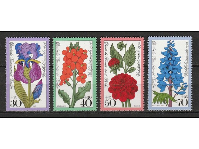 Berlin-1976-Garden flowers, baštensko cveće-MNH