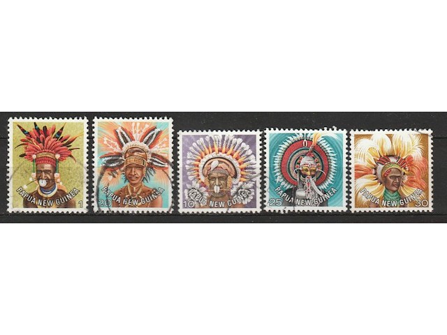 Papua New Guinea - 1978 - Headdresses