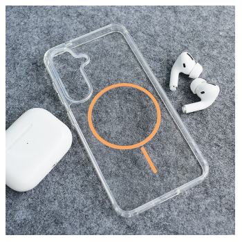 Maska Mag Case Clear Slim za Samsung A26 5G/ A266B narandzasta