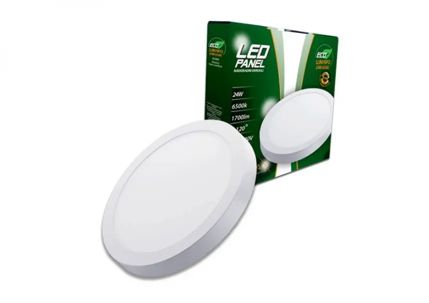 Led Panel ECO LUMNPO-24W 6500K Nadgradni-Okrugli 1700lm