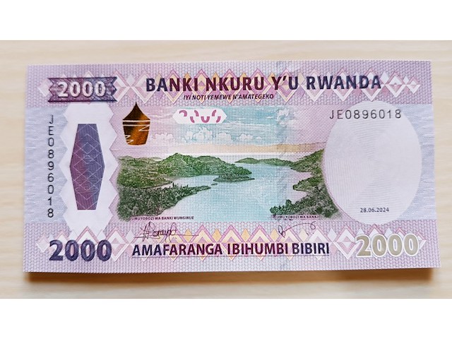 Rwanda 2000 francs . Unc, 2024 godina