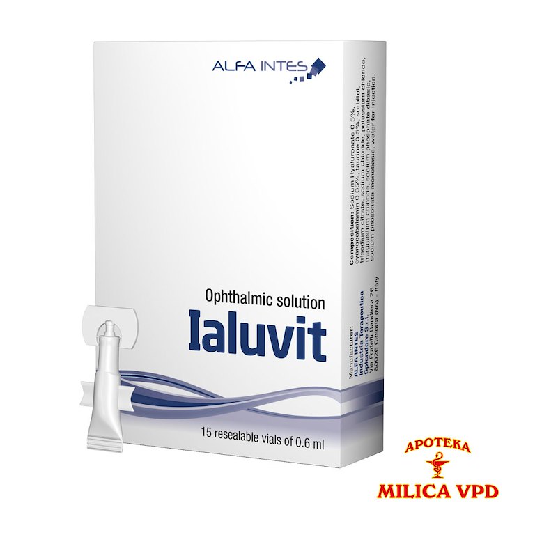 Ialuvit kapi za oči 15 monodoza po 0,6 ml