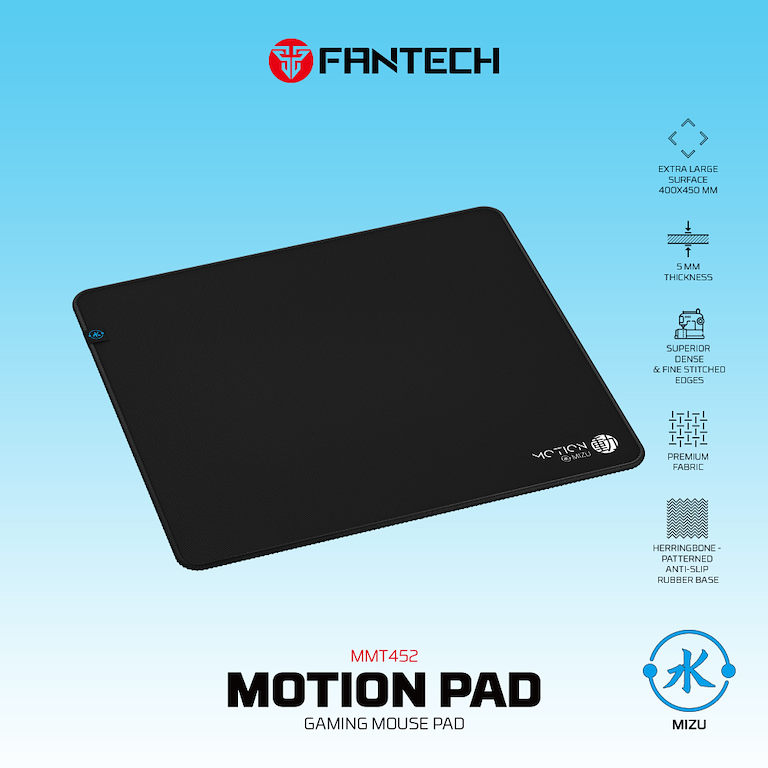Podloga za mis Fantech Motion pad MMT452 MIZU crna