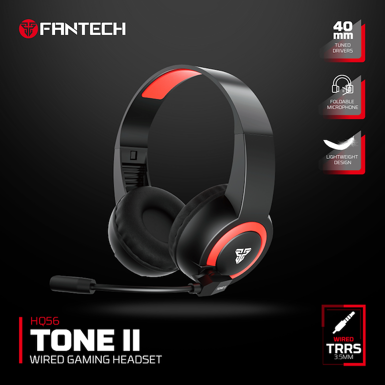 Slusalice Gaming Fantech HQ56 Tone II crne