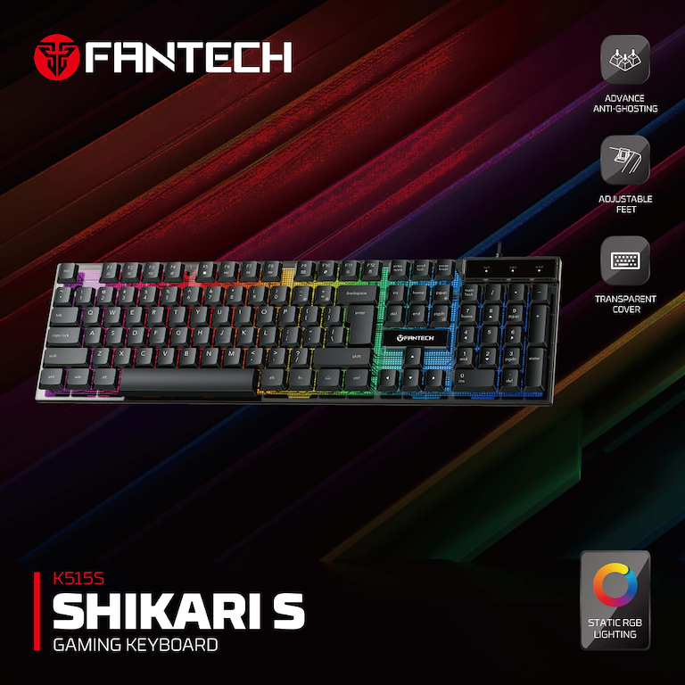 Tastatura Gaming Fantech K515S Shikari S crna