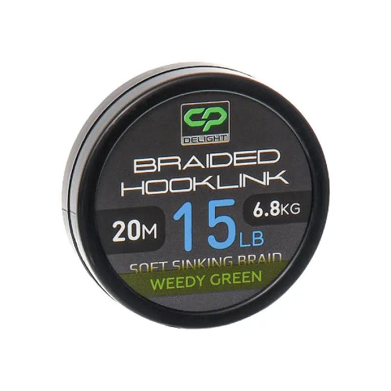 Carp Pro DELIGTH HOOK LINK WEEDY GREEN SINKING 25lb (CP4510-025) 64651