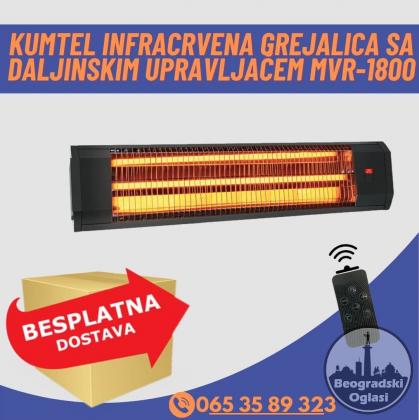 KUMTEL Infracrvena grejalica sa daljinskim upravlj