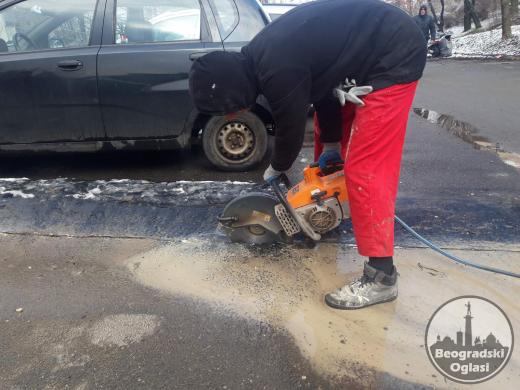 Dijamantsko sečenje betona i asfalta, rušenje, betonaže, zidanje, odvoz šuta